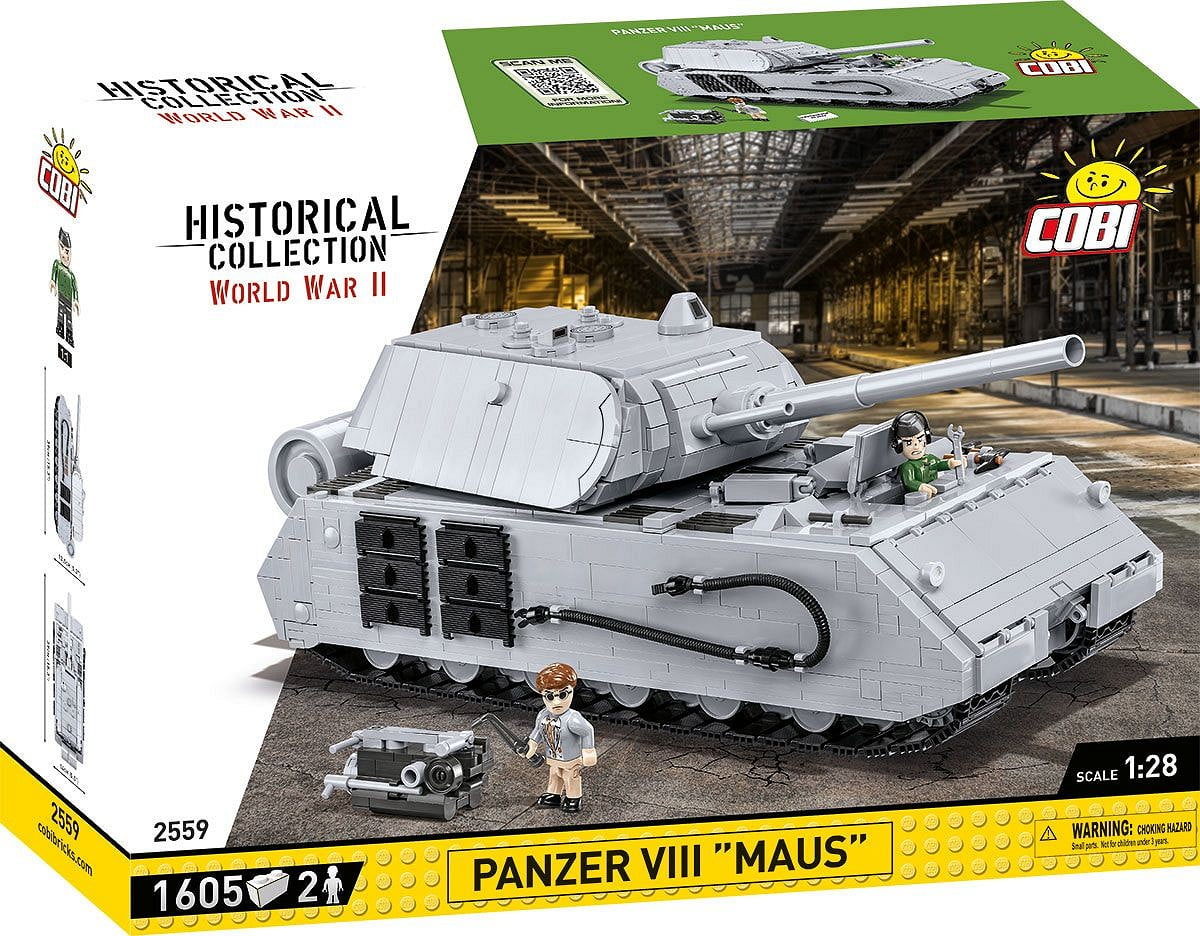 COBI Historical Collection World War II Panzer VIII MAUS Tank Building ...