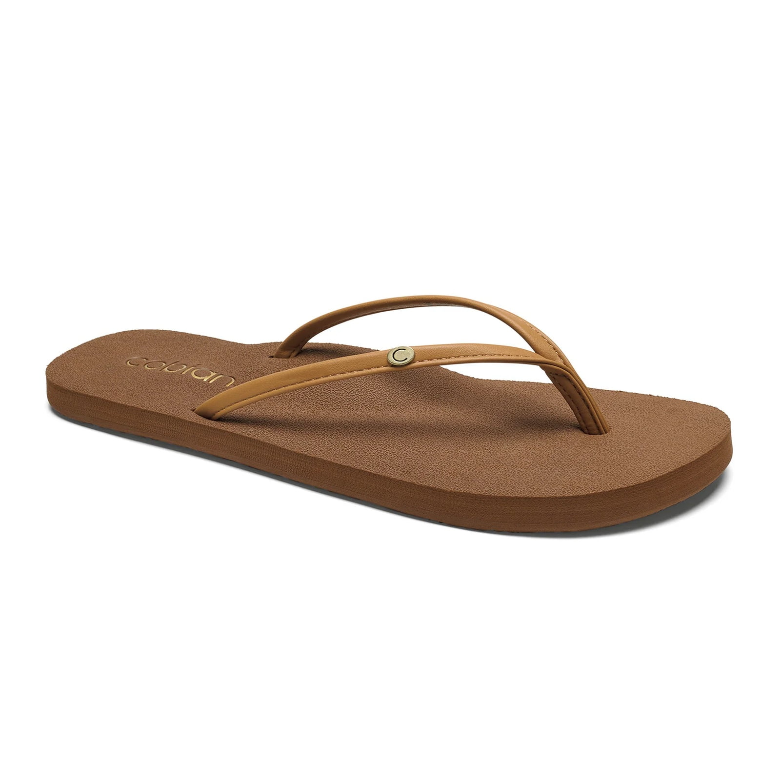 COBIAN Adult Female Nias Bounce 2 Flip Flops, Color: Tan, Size: 09 ...