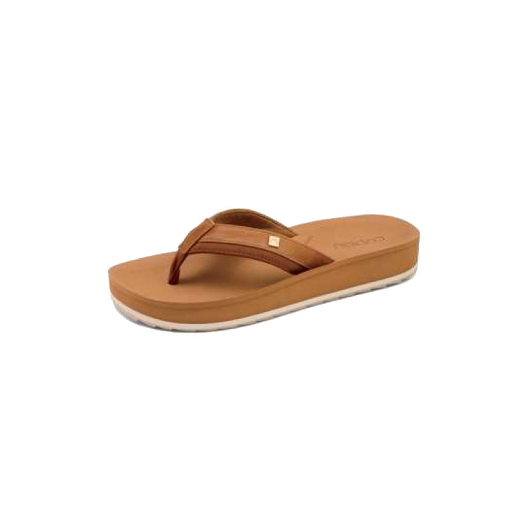 COBIAN Adult Female Reya Rise Flip Flop Sandals, Color: Tan, Size: 10 ...