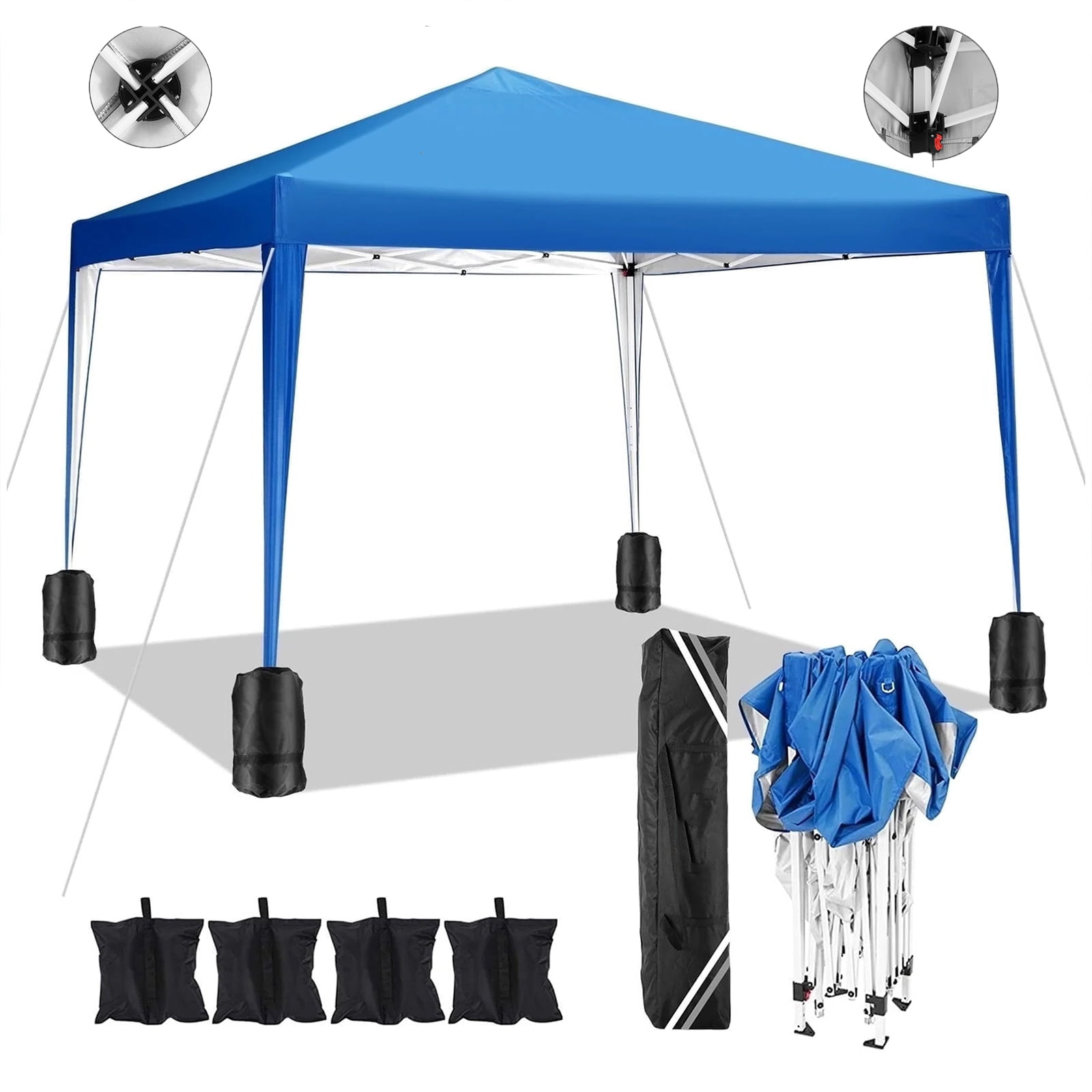 COBIZI 10X10 Ez Pop Up Canopy Tent Outdoor Event Shelter Party Tent One ...