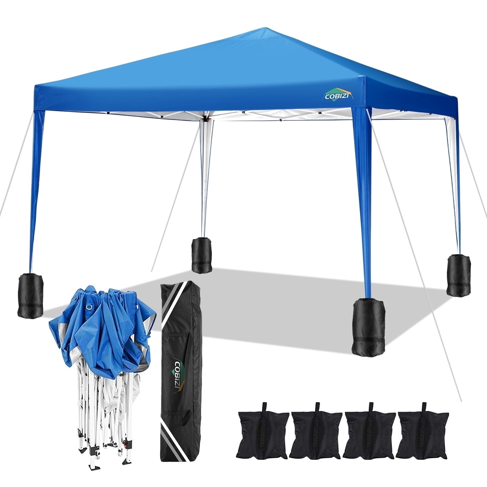 COBIZI 10x10 Ez Pop Up Canopy Tent,Commercial Instant Gazebo Tents for ...