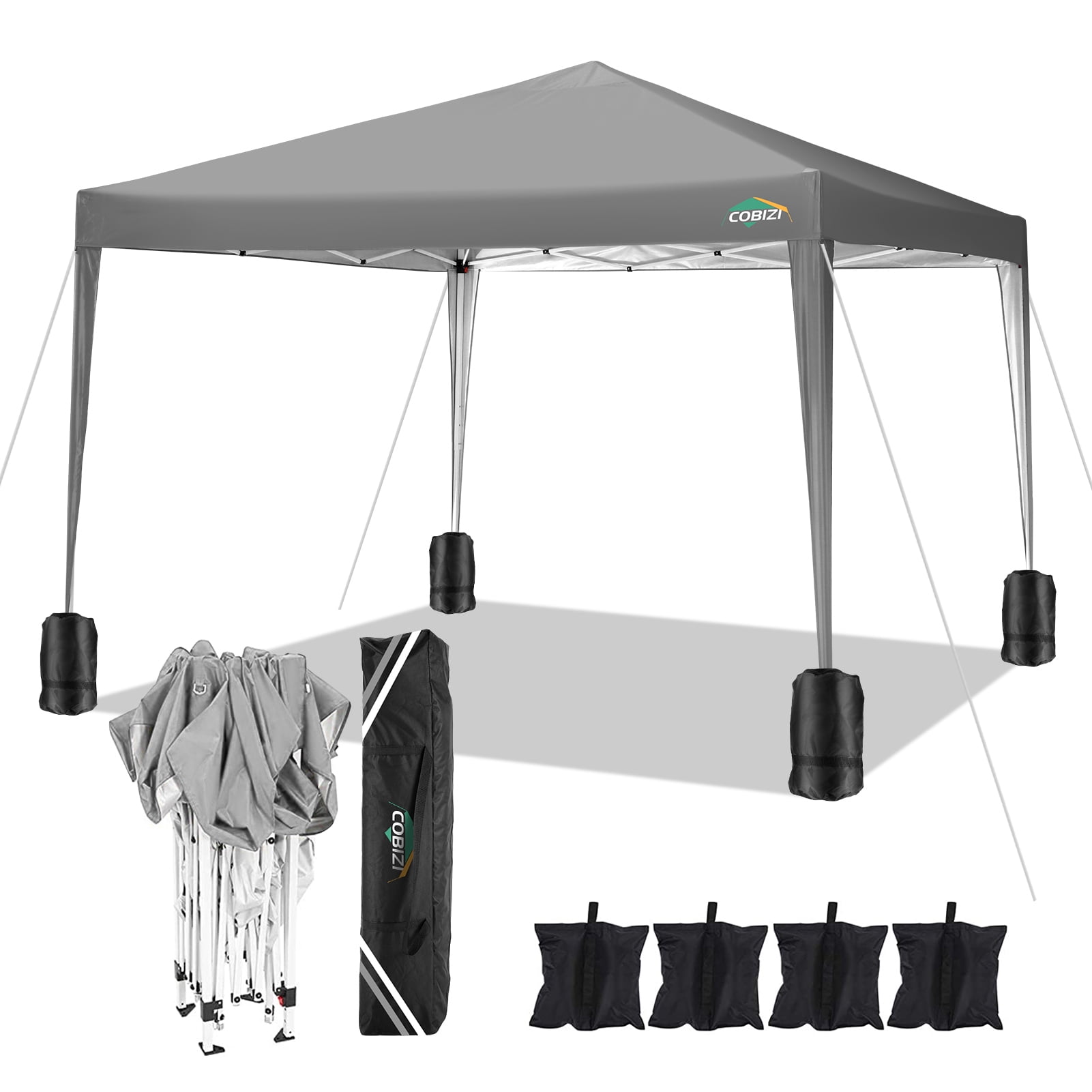 COBIZI 10x10 Ez Pop Up Canopy Tent,Commercial Instant Gazebo Tents for ...