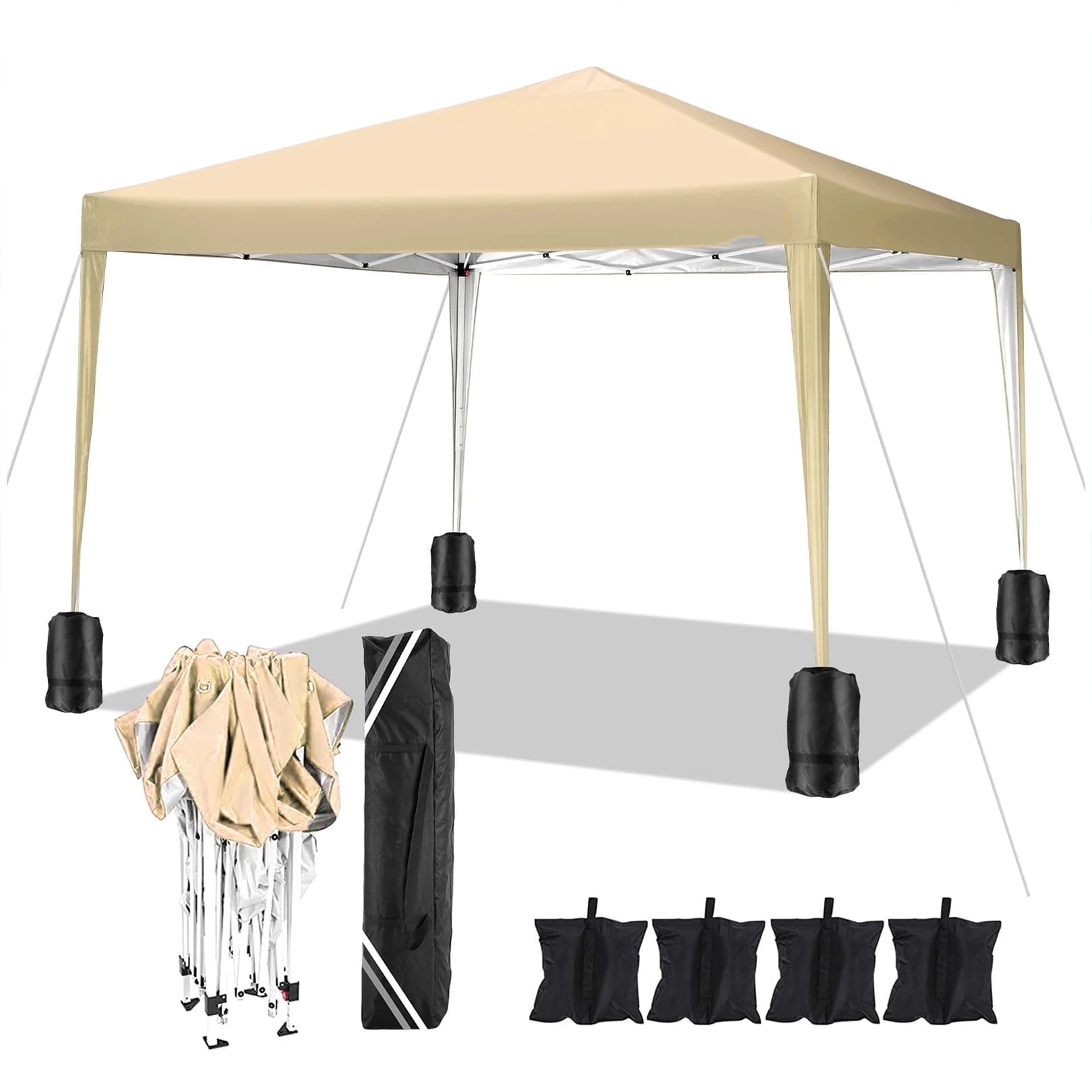 COBIZI 10x10 Ez Pop Up Canopy Tent, Commercial Instant Gazebo Tents for ...