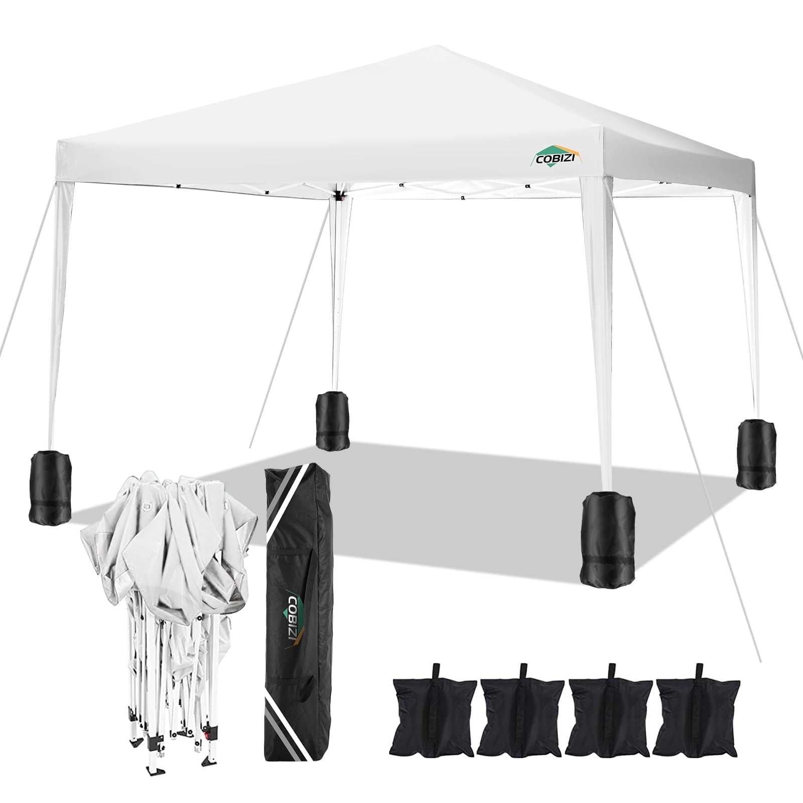 COBIZI 10x10 Ez Pop Up Canopy Tent,Commercial Instant Gazebo Tents for ...