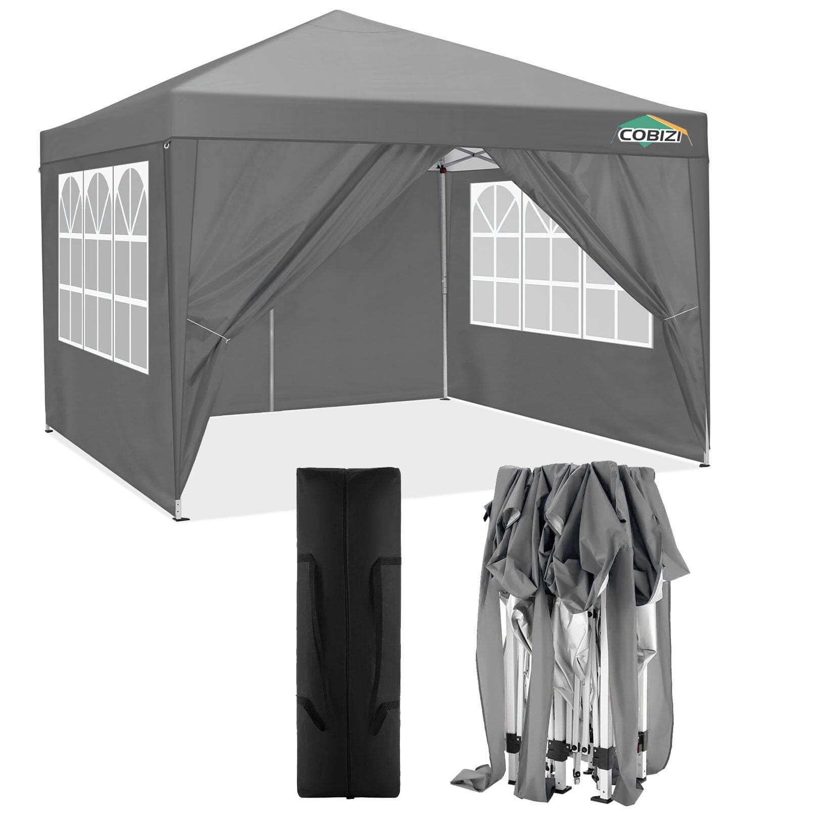 VINEEGO Patio Pop up Canopy Tent Commercial Instant Shelter with ...