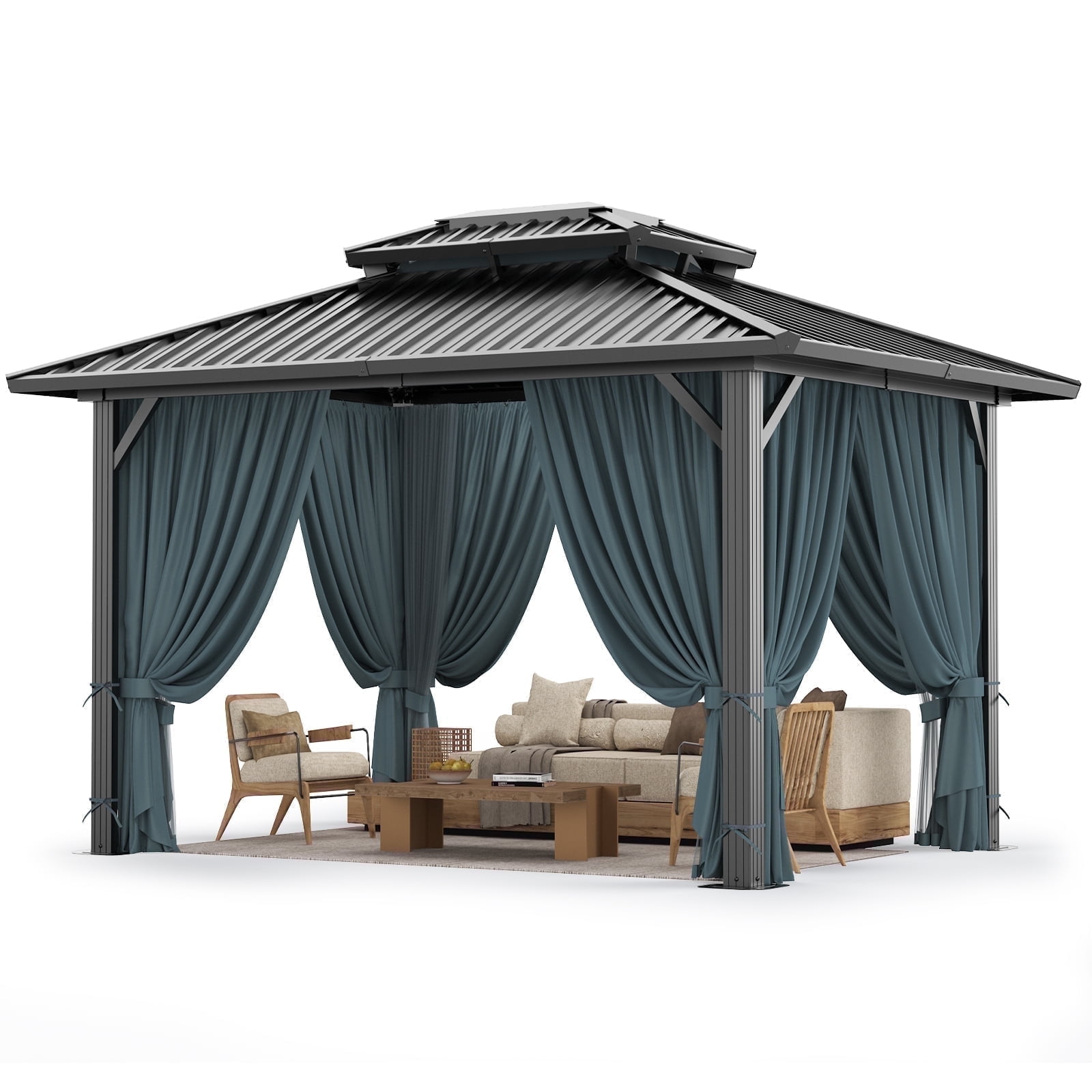 COBIZI Gazebos - Durable Shelter for Restaurant Patio Areas - Walmart ...