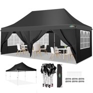 COBIZI 10x15ft Commercial Pop Up Canopy, Waterproof Gazebo with 4 ...