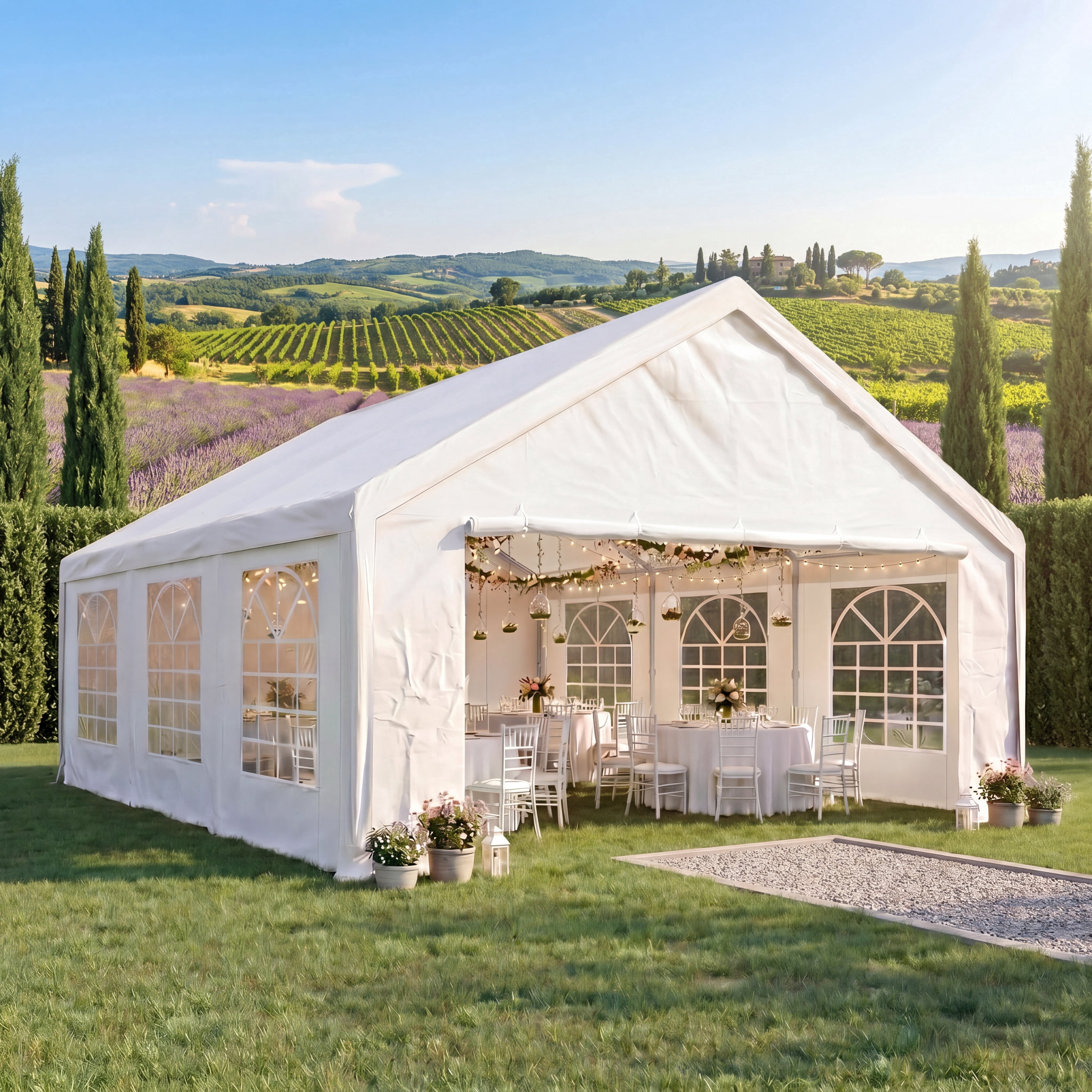 COBIZI 16x20FT Heavy Duty Party Canopy Tent with Removable Sidewalls ...
