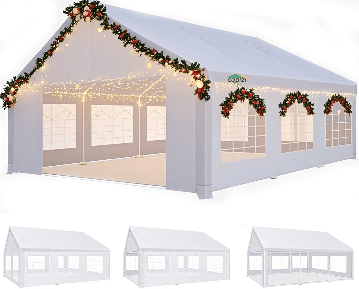 COBIZI 20x20ft Party Tent Heavy Duty, Event Tents for Parties, Carpas ...