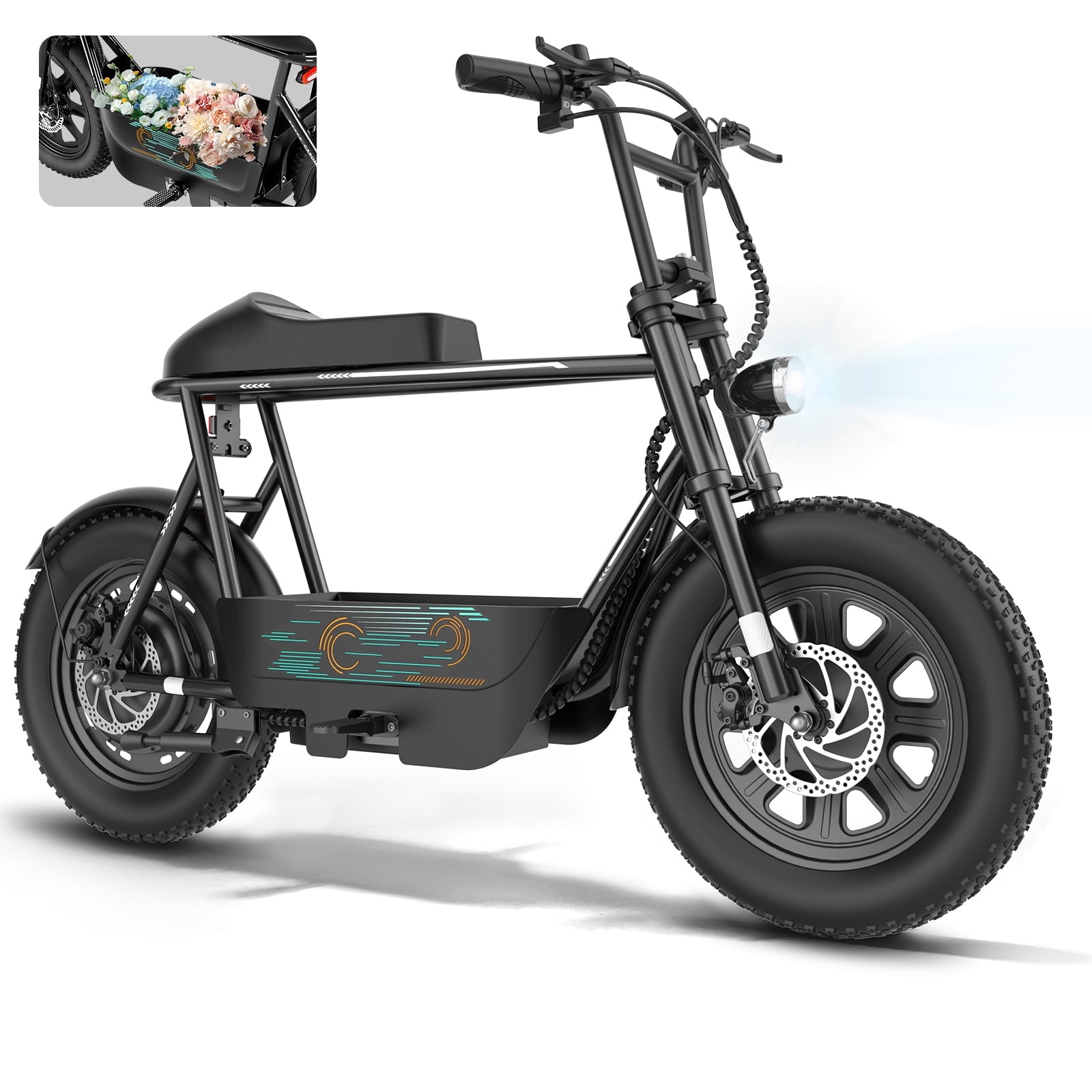 COBIZI 500W Electric Scooters with Seat for Adults&Teens, 20mph Top ...