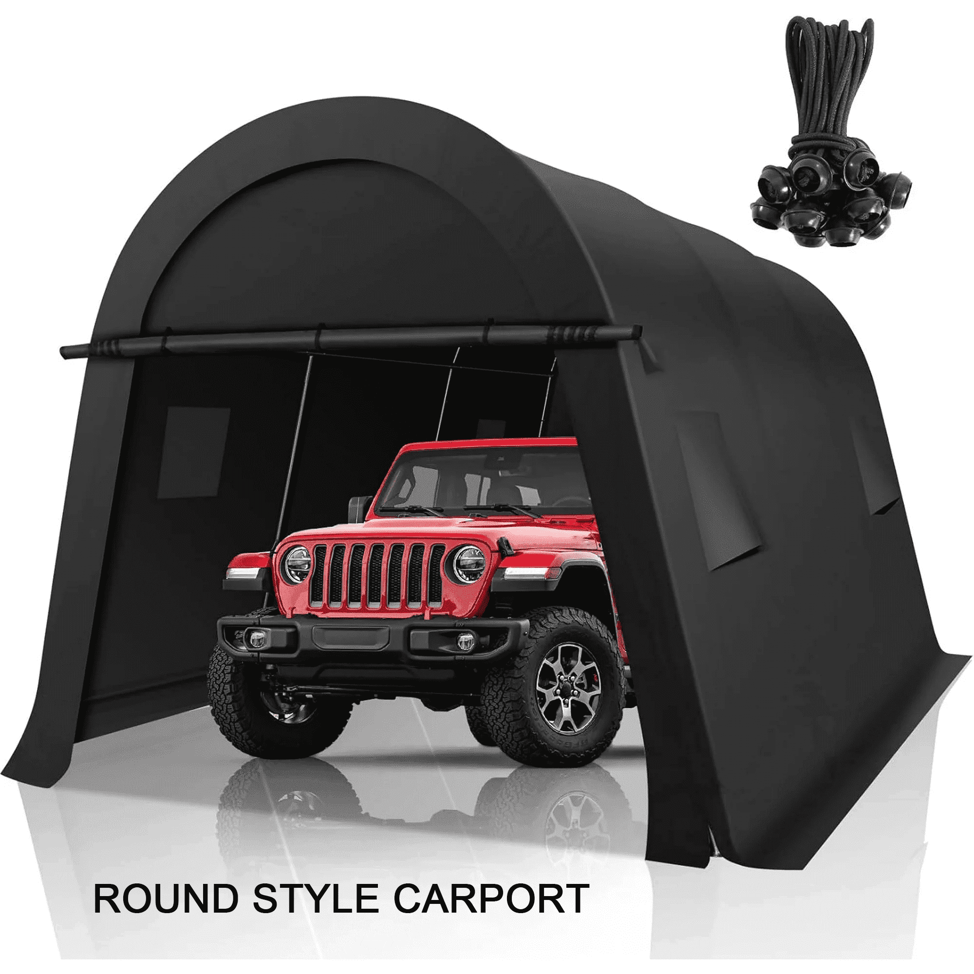 COBIZI 10'x 20' Carport, Heavy Duty, Powder-Coated Steel Frame ...