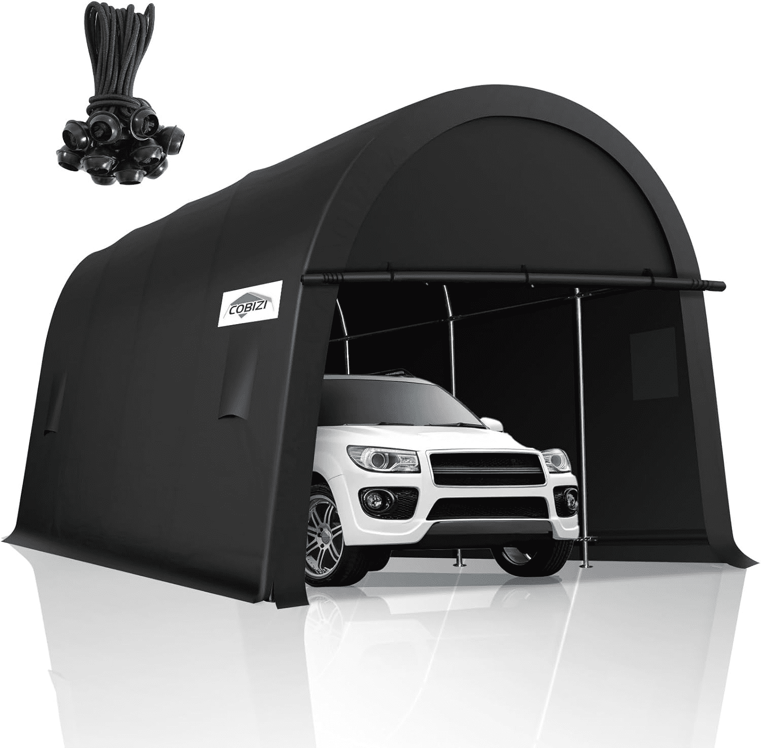 COBIZI Carports 10x20 Heavy Duty Portable Garage with All-Steel Metal ...
