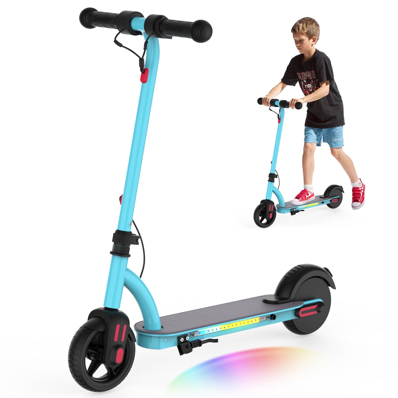 COBIZI Electric Scooter for Adult and Teen, Foldable, 15.5 Mph, 250W ...