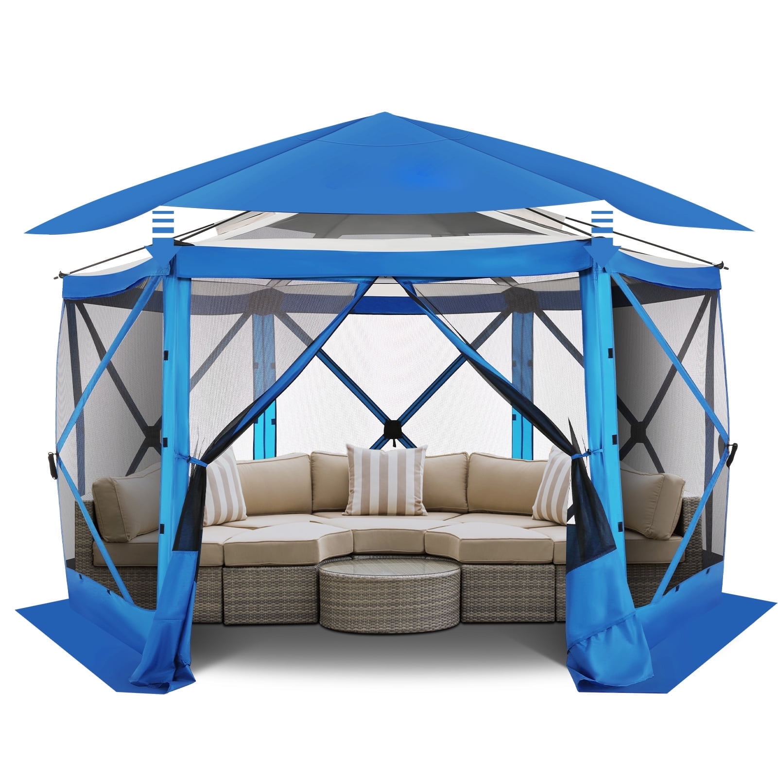COBIZI Pop Up Gazebo Starry Sky Screen Tent Screen House with a mesh ...