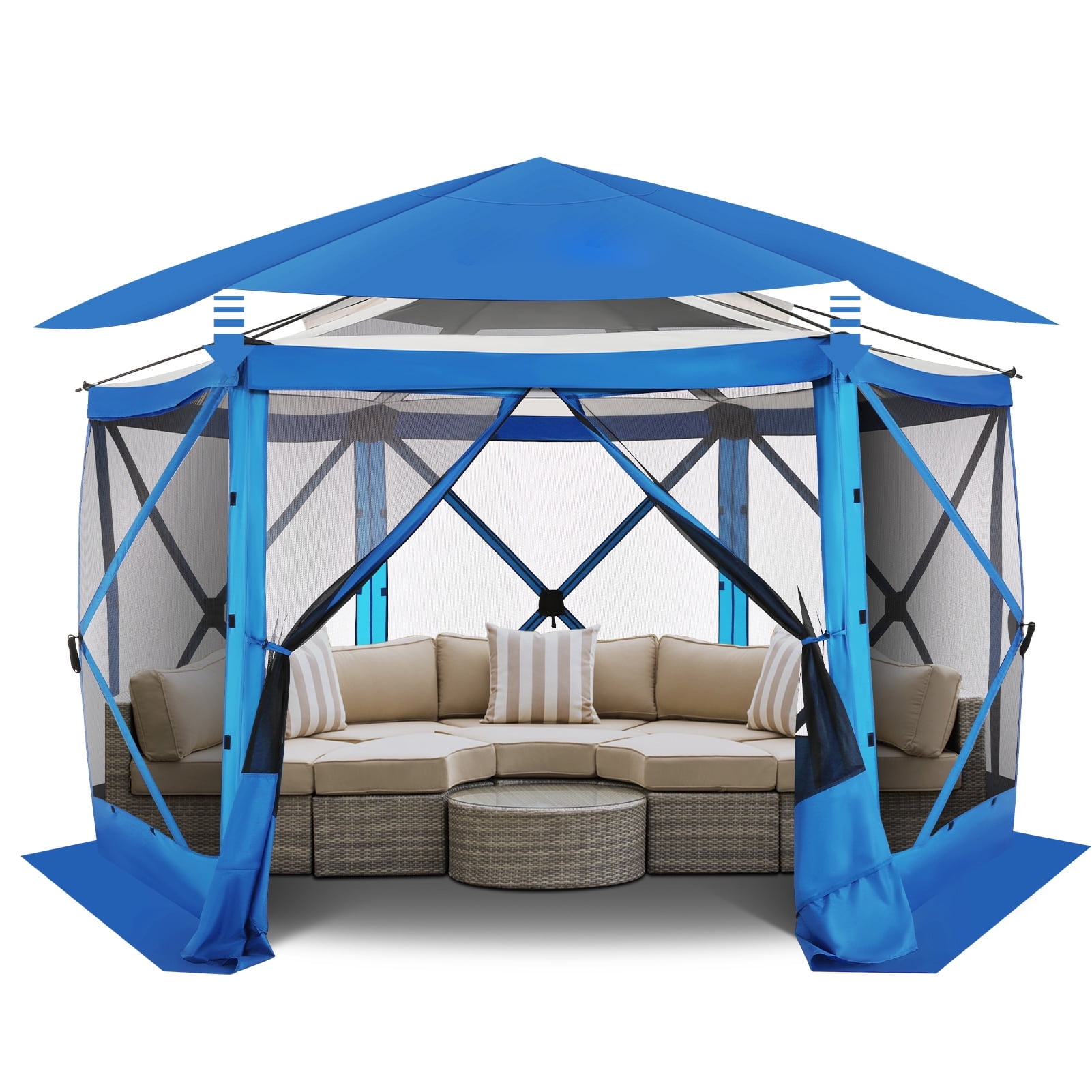 COBIZI Pop Up Gazebo Starry Sky Screen Tent Screen House with a mesh ...