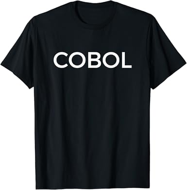 COBOL Programming Language Logo - COBOL Programmer Gift T-Shirt ...