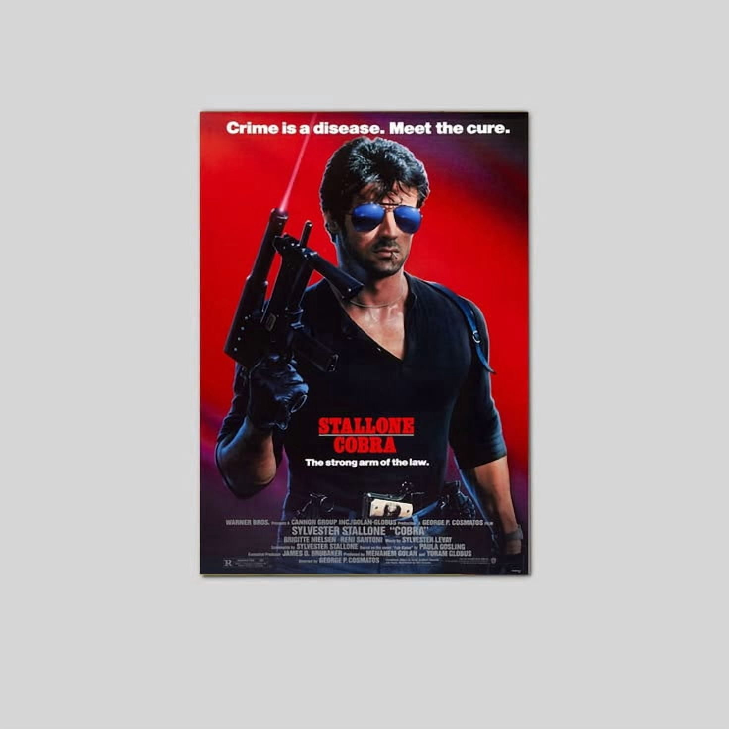 COBRA (1986) Movie Poster - Action Poster Size 24''x36'' The Golden ...