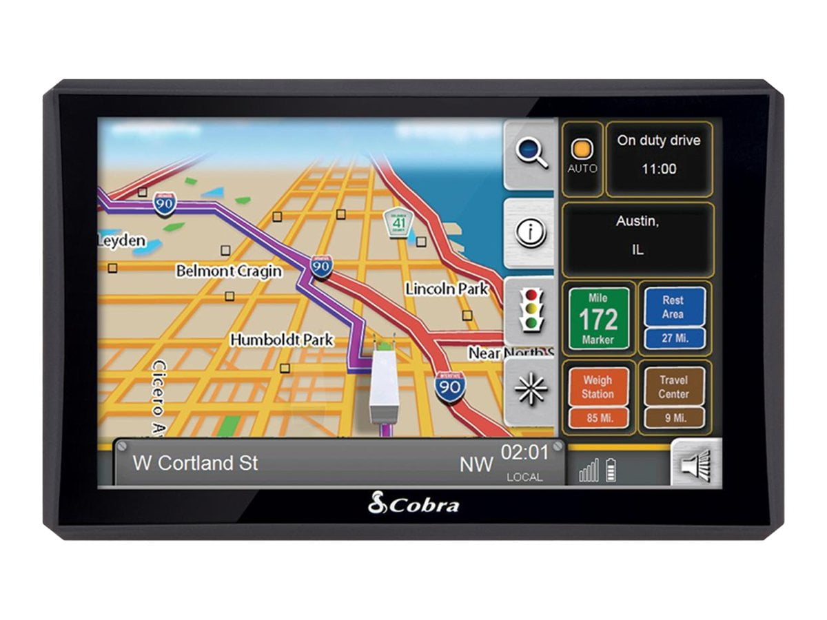 COBRA 8000 Pro HD GPS Navigation Trucker Routing w/7" Touch Screen ...