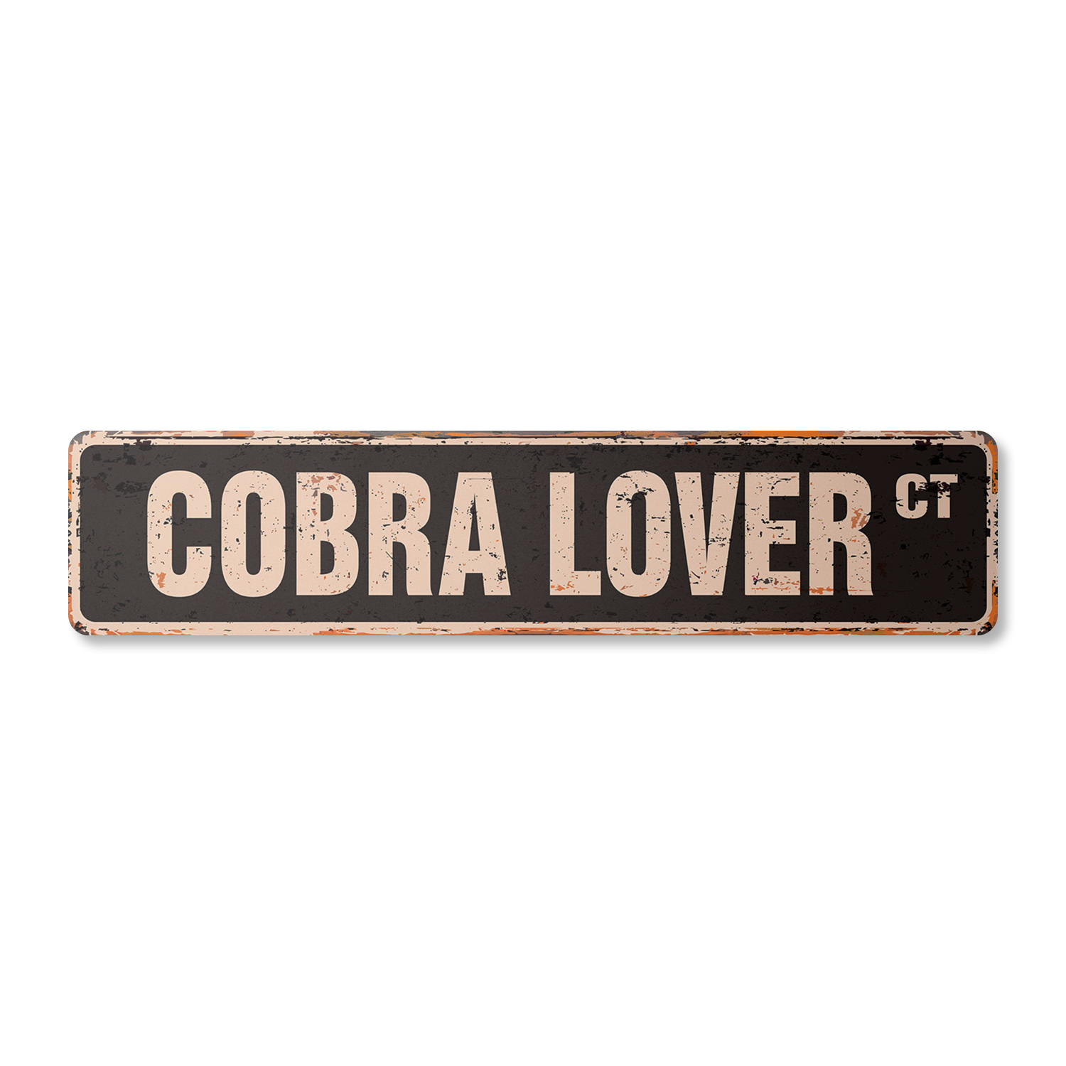 COBRA LOVER Vintage Aluminum Street Sign venom bite snake fang zoo ...