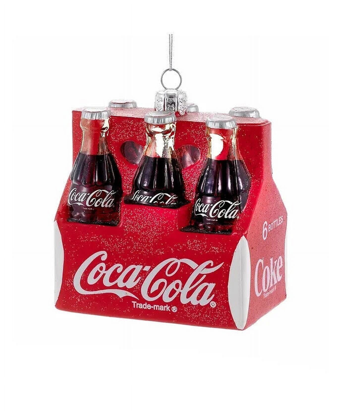 COCA-COLA Glass Bottle Six Pack Christmas Ornament, by Kurt Adler ...