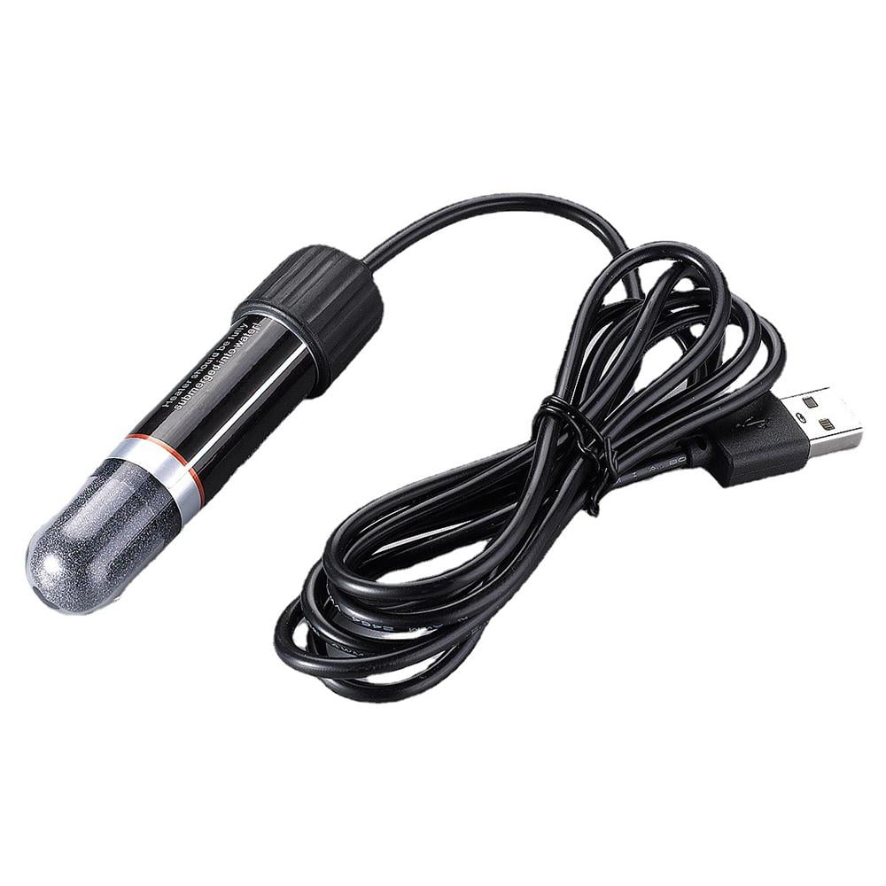 COCEQUC 10W Mini Aquarium Fish Tank Heater USB Heating Rod Thermostat ...