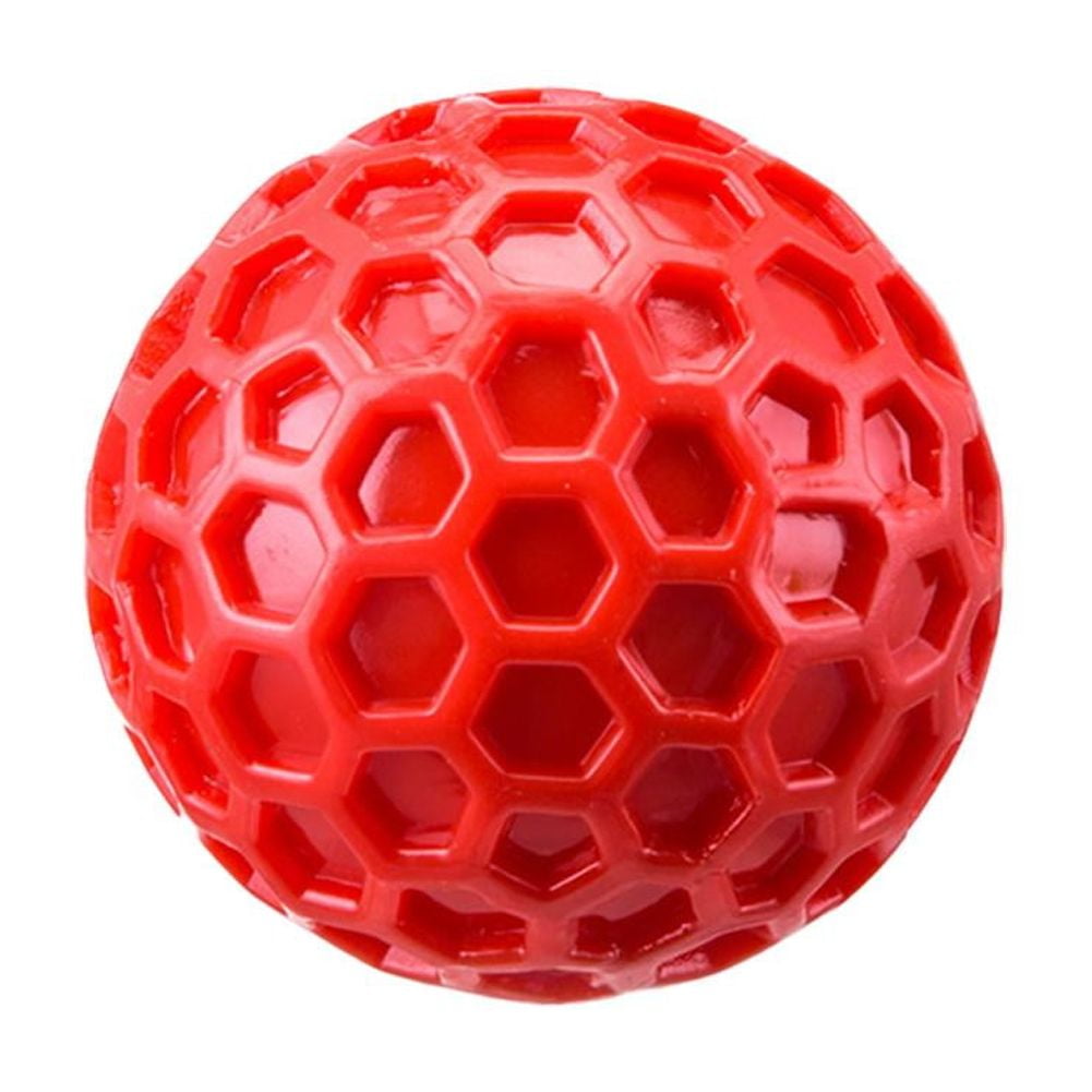 COCEQUC 1x Pet Elastic Rubber Bite Resistant Teeth Whistle Ball Toy Hot ...