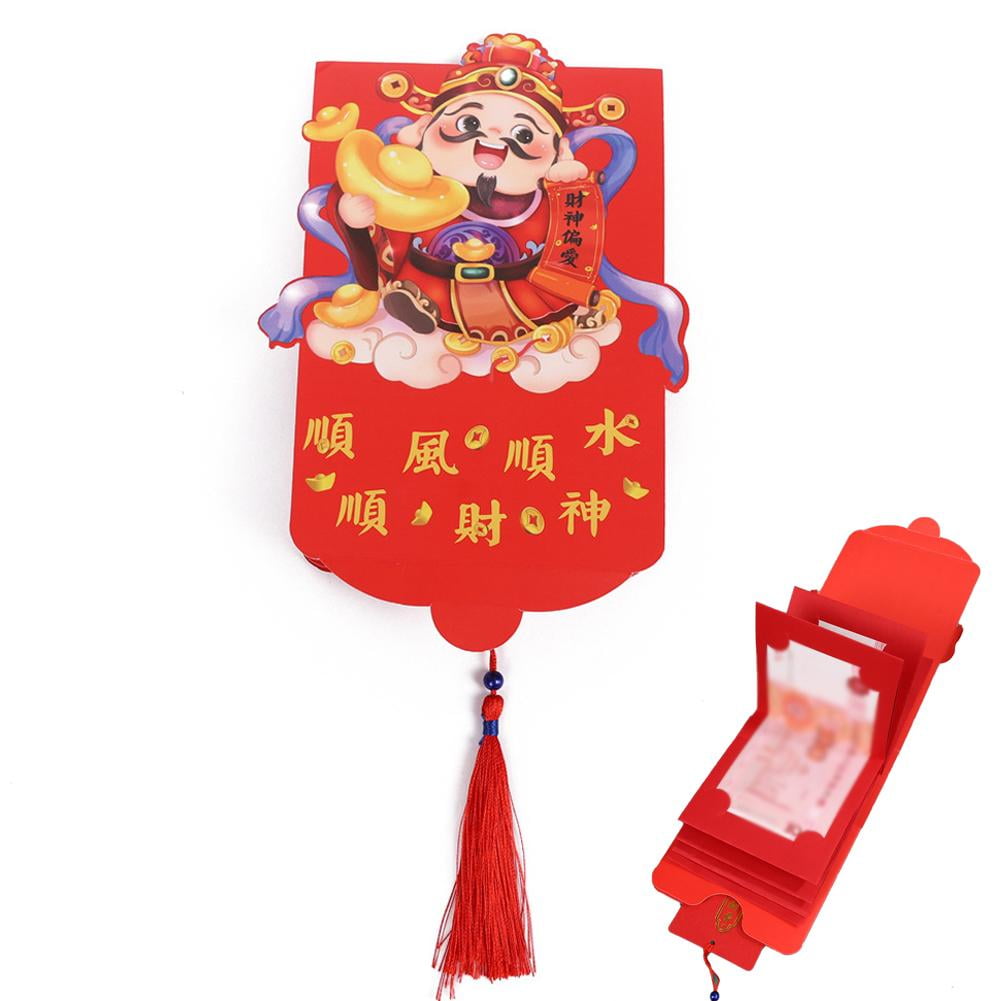 COCEQUC 2025 Chinese Lunar New Year Lucky Red Hong Bao God of Wealth ...