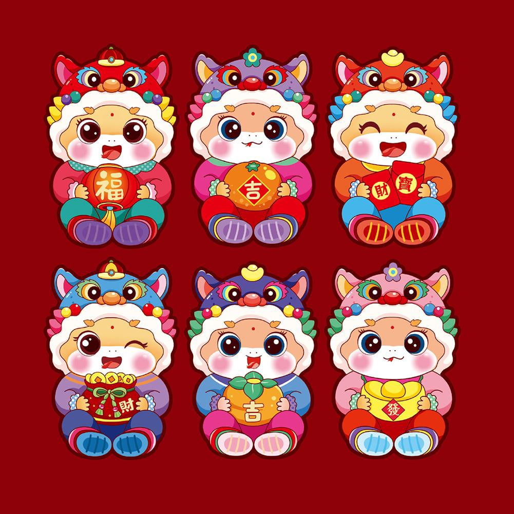 COCEQUC Cartoon Snake Chinese Red Envelope Large Capacity Red Packet ...