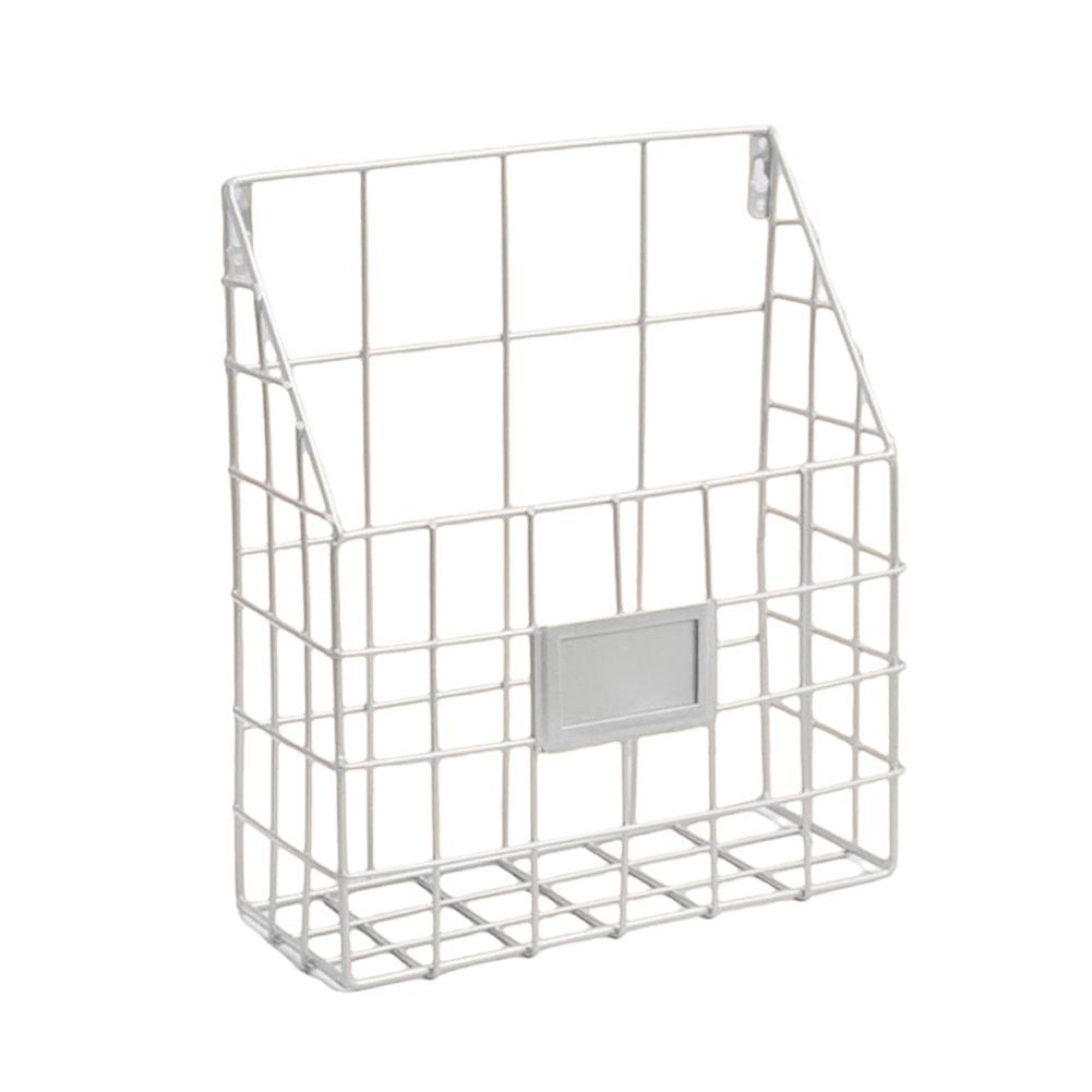 COCEQUC Creative Iron Grid Wall Wrought Book and Newspaper Storage ...