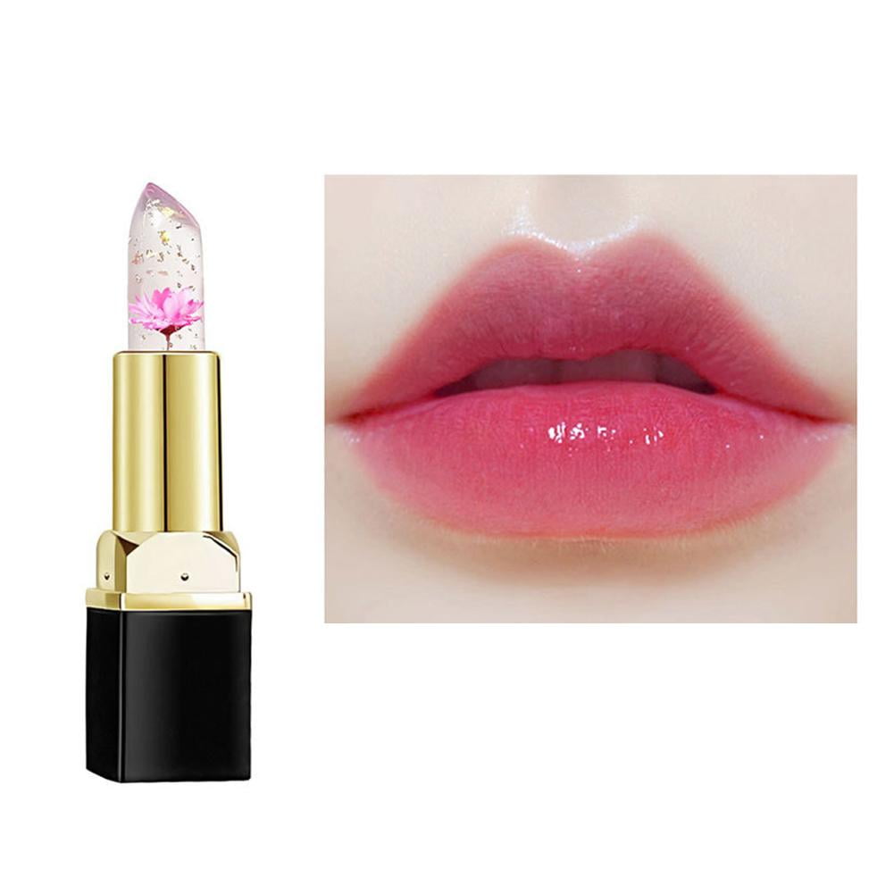 COCEQUC Crystal Jelly Lipstick with Fresh Flowers Inside Moisturizer ...