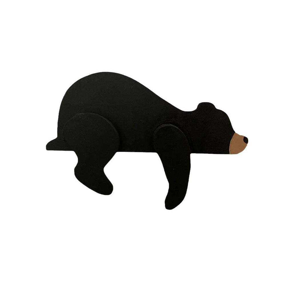 COCEQUC Cute Wooden Bear Door Frame Decoration,Sleeping Bear Door ...