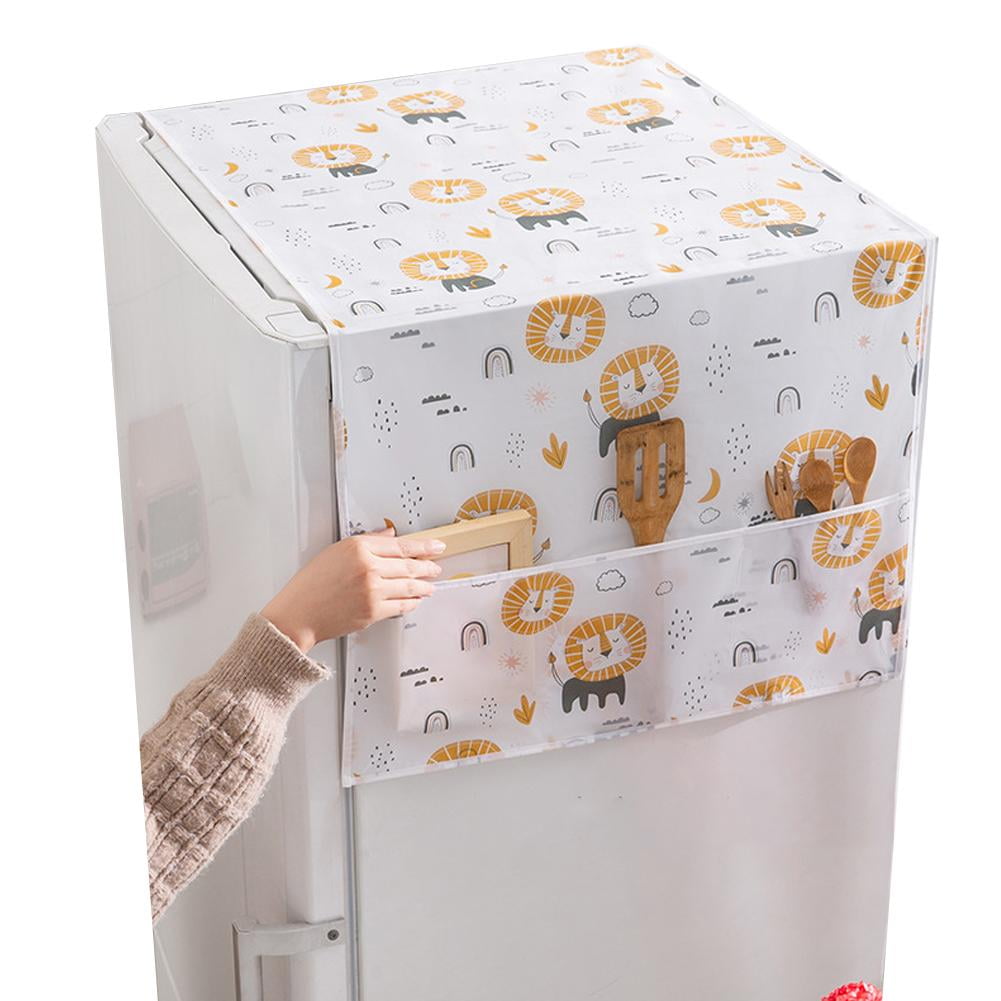 COCEQUC Dustproof Cover Refrigerator Pockets Dust Cloth Washing Cover ...