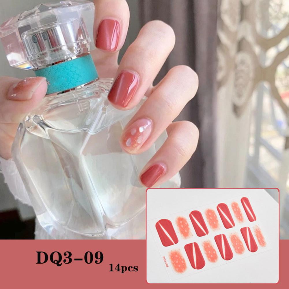 COCEQUC Gel Strips Semi Cured Gel Nail Art Sticker Waterproof 2024 Hot ...