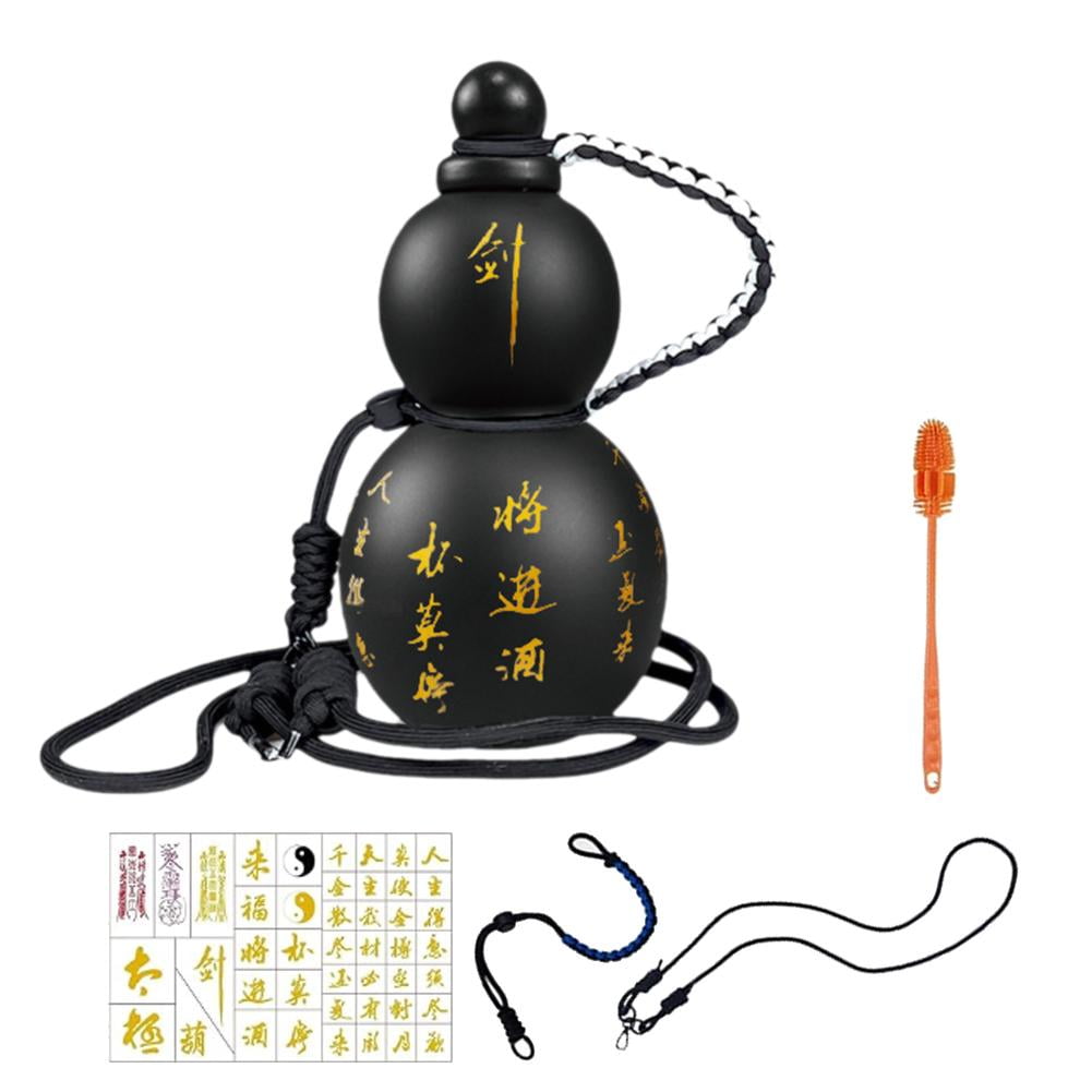 COCEQUC Gourd Water Bottle, 800MLGourd Style Clear Screw Top Jug Proof ...