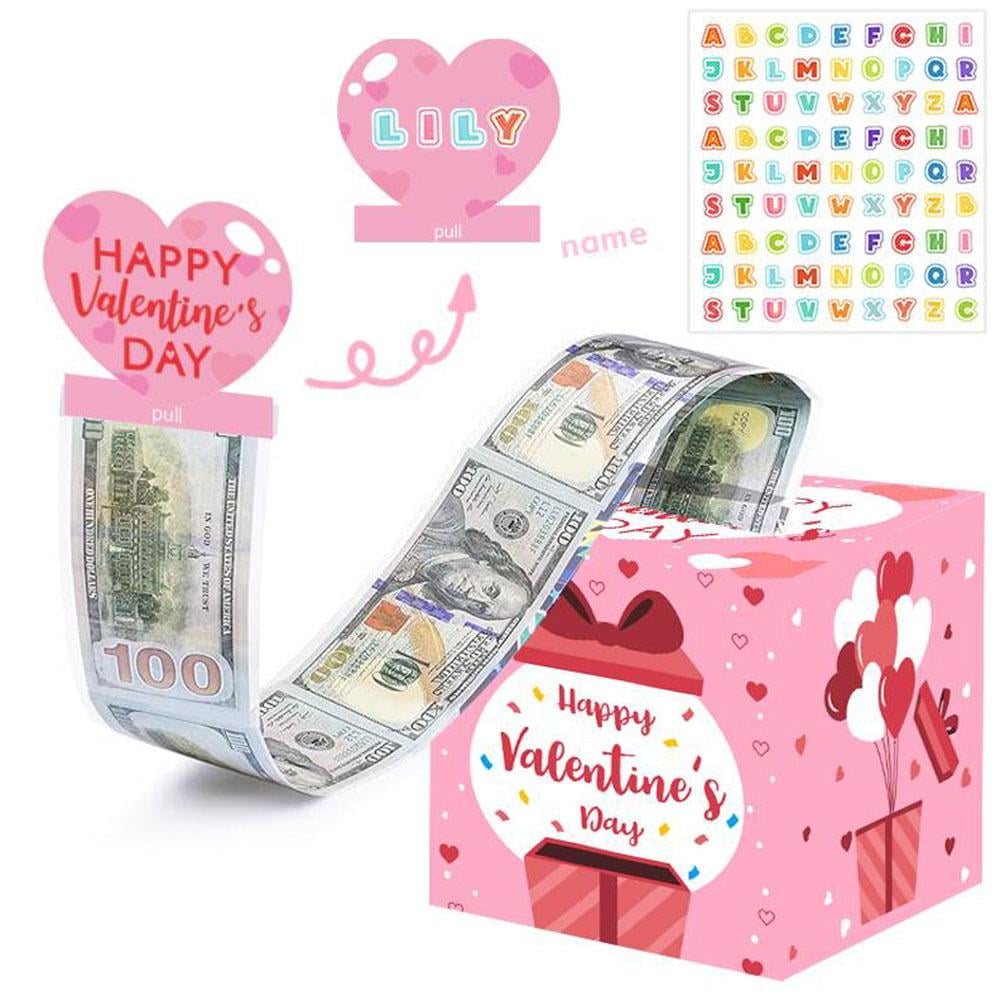 COCEQUC Happy Valentine's Day Money Box Surprise Gift Boxes for Boy ...