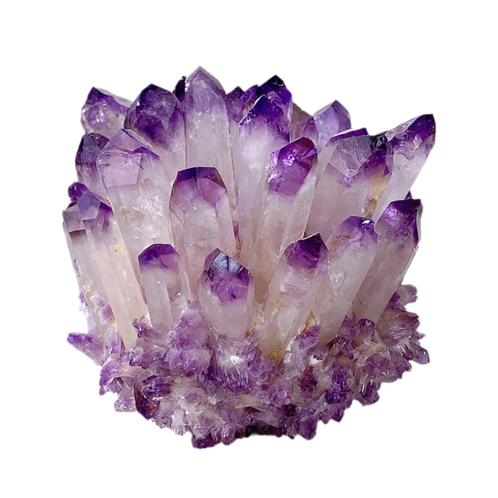 COCEQUC Large Natural White Clear Quartz Cluster Crystal Mineral Stone ...