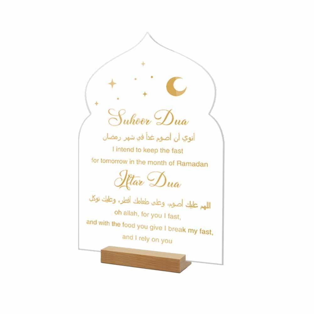 COCEQUC Ramadan Advent Calendar Acrylic Ramadan Calendar Board with ...