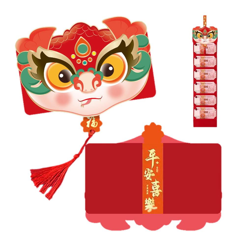 COCEQUC Snake Folded Red Envelope Snake 2025 Lucky Money Bag Cartoon ...