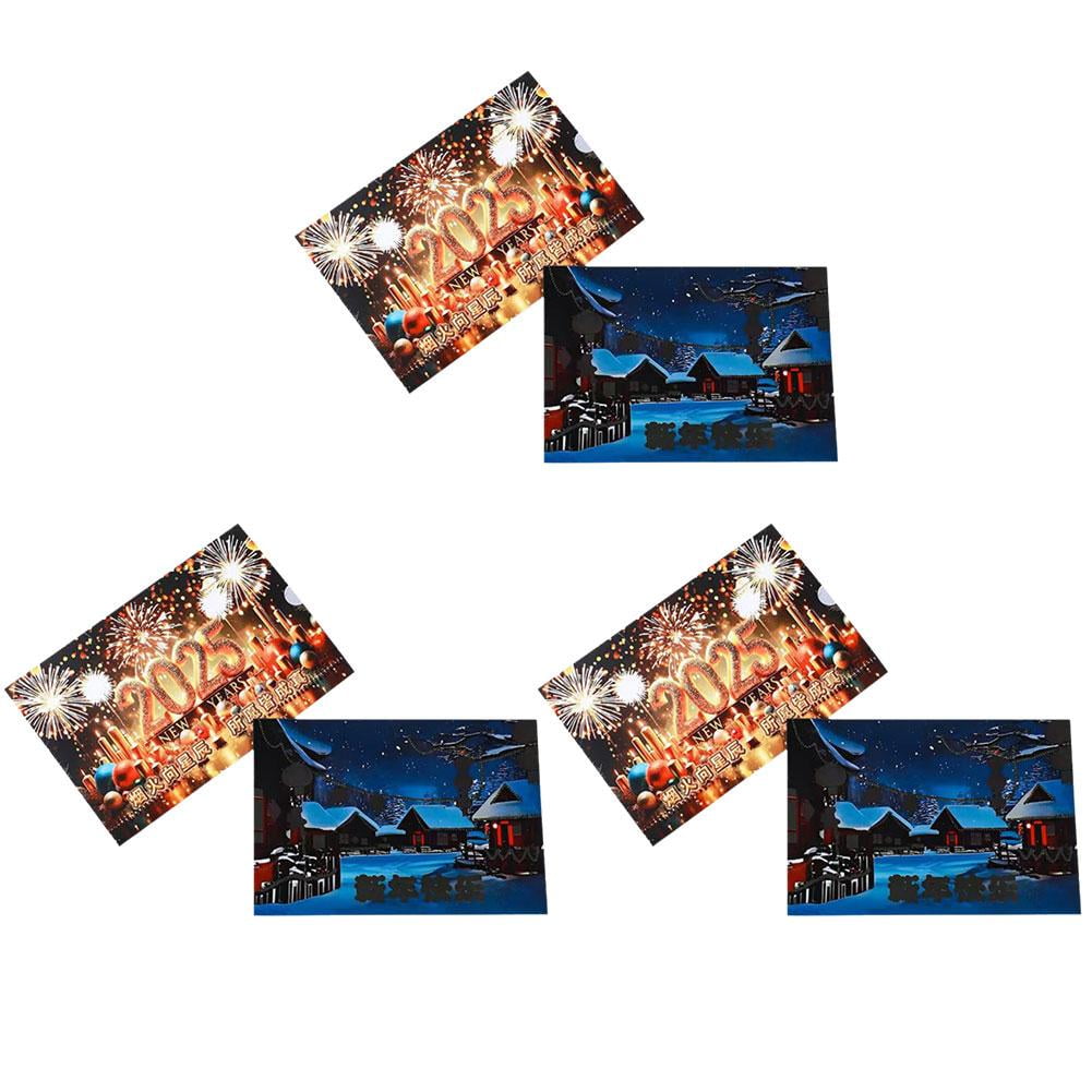 COCEQUC Temperature Changing Card, New Year Cards Temperature Changing ...