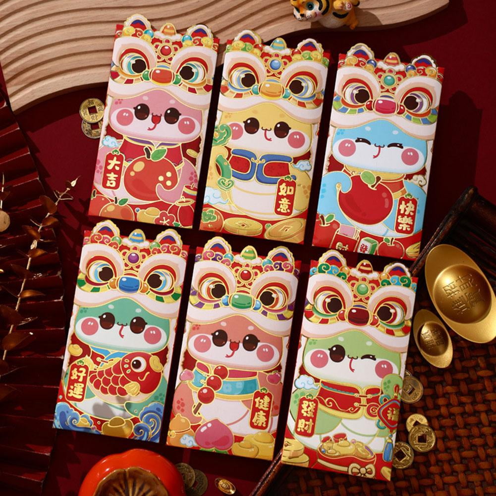 COCEQUC Year of The Snake Red Packet 2025 Spring Festival and 6pcs ...