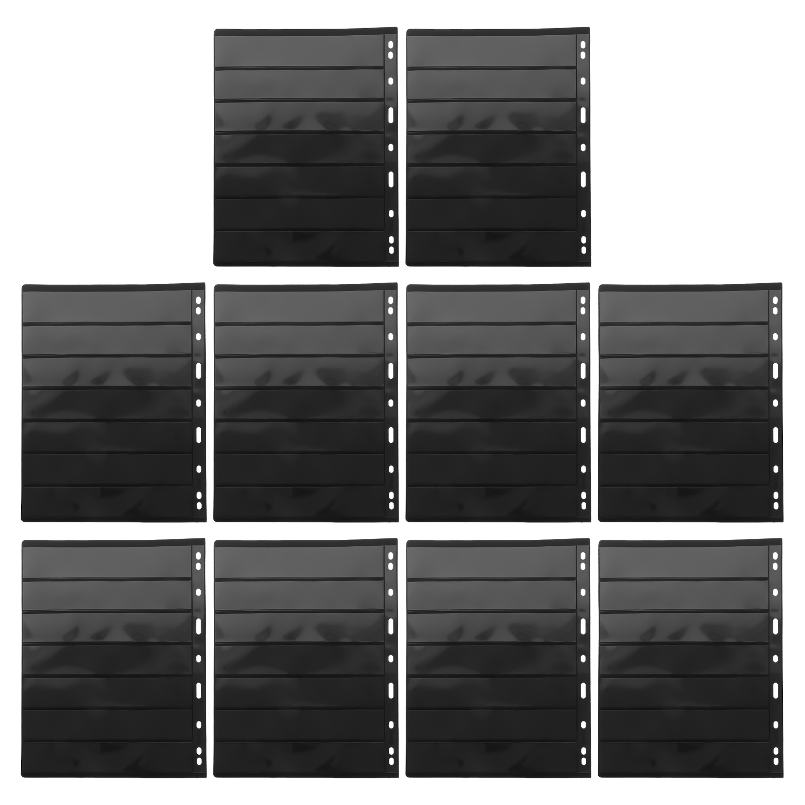 COCHLOUS 10 Sheets of Loose Leaf Classification Stamp Storage Pouches ...