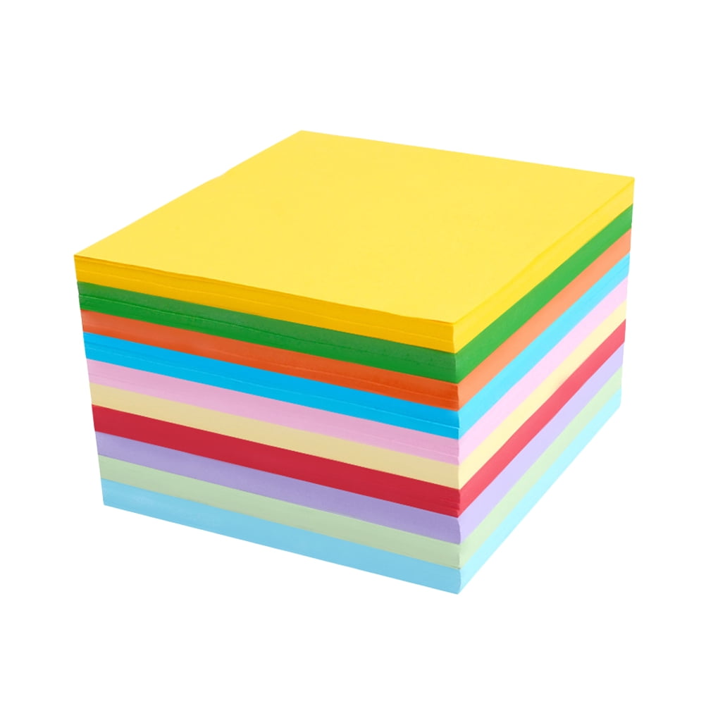 COCHLOUS 1000 Origami Paper Sheets 10 Colors DIY Arts Crafts Office ...