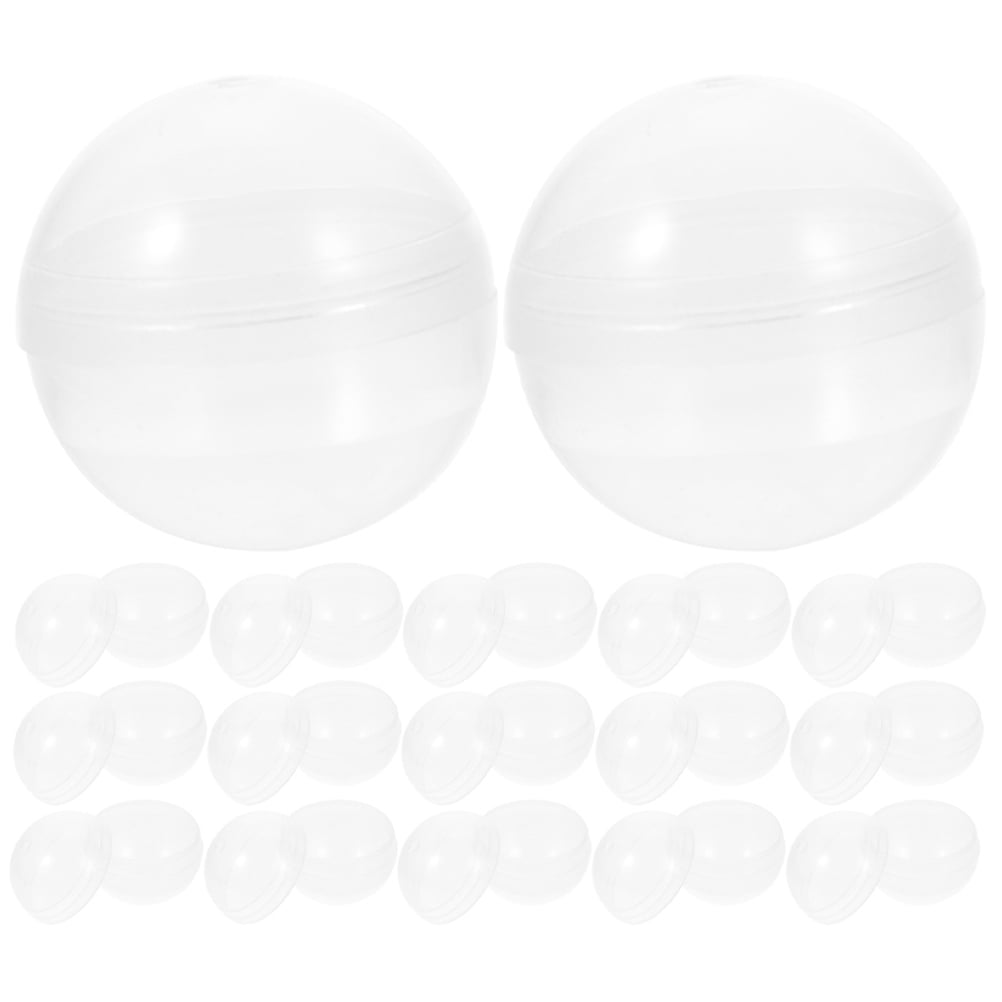 GOOHOCHY Clear Vending Balls Toy Storage Balls Transparent Plastic ...