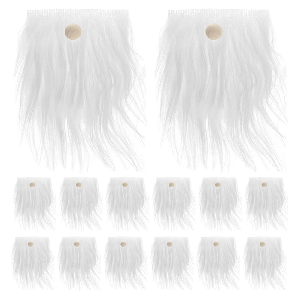 COCHLOUS 24 Sets Fake Gnome Beards and Wood Balls Pre-cut Gnome Beard ...
