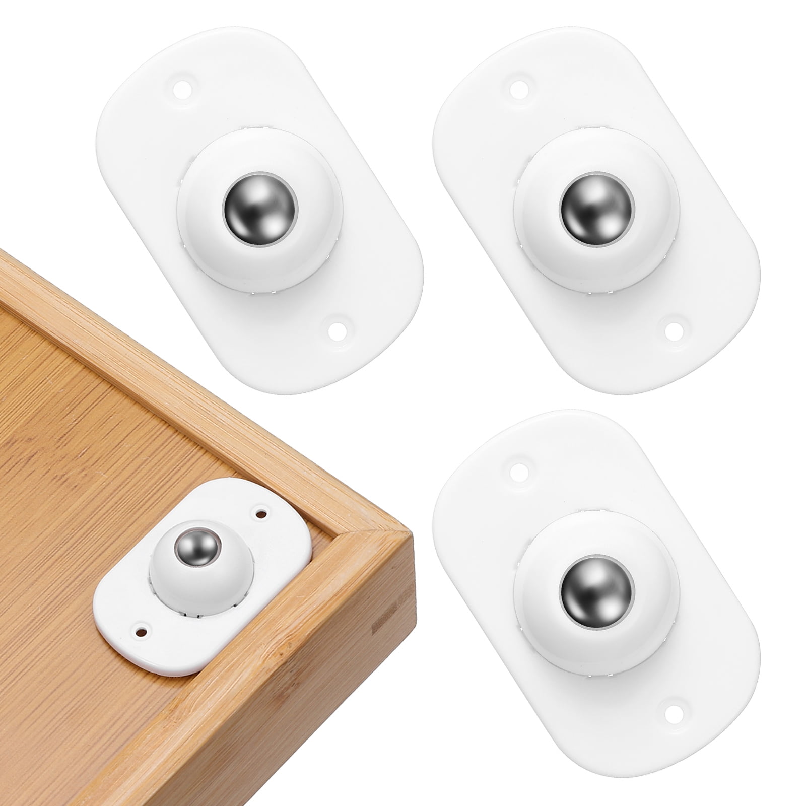 COCHLOUS 4pcs Adhesive Caster Wheels Furniture Universal Wheel Mini ...