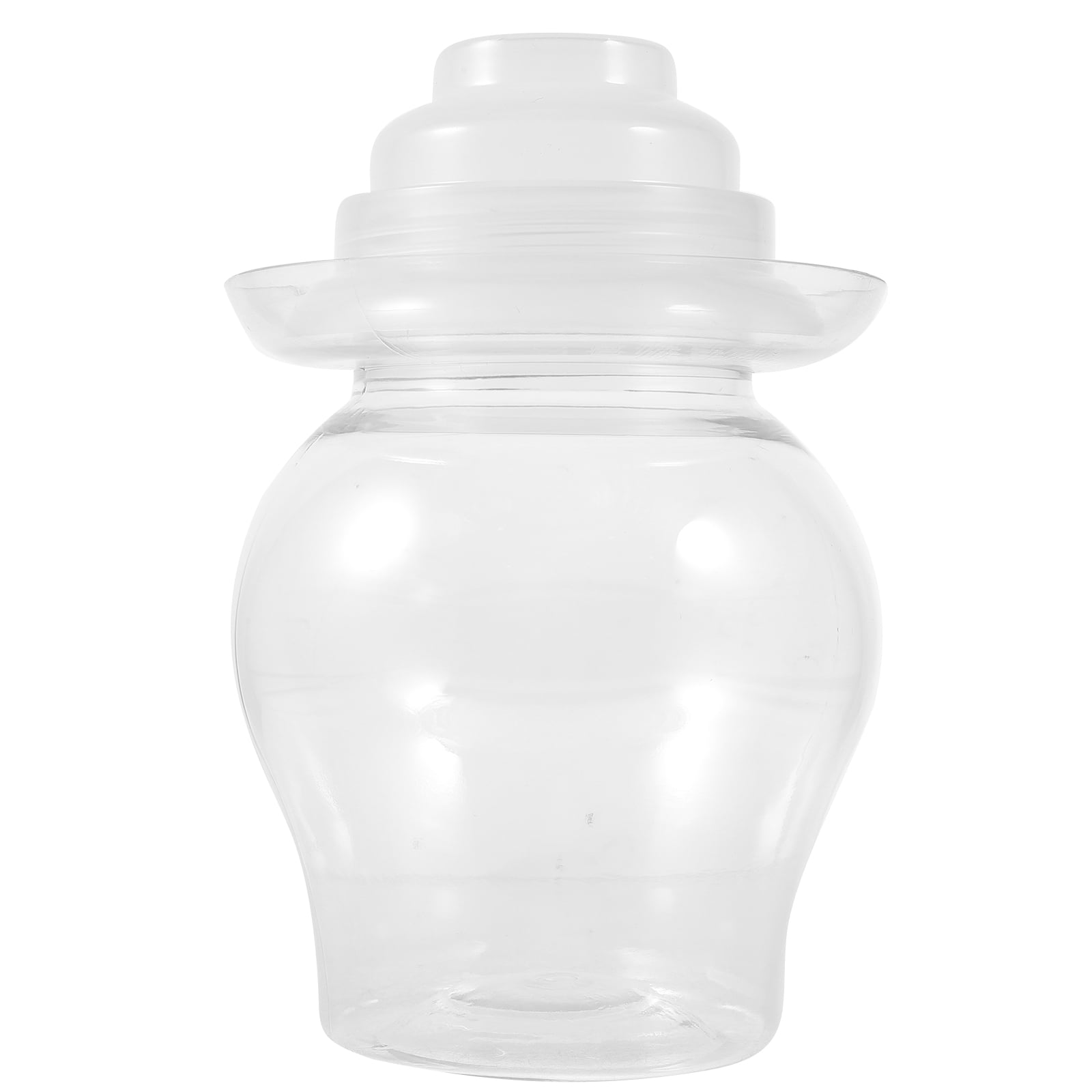 COCHLOUS Clear Plastic Pickle Jar with Water Seal Lid - 1.25L - Walmart.com