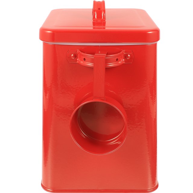 COCHLOUS Metal Laundry Soap Dispenser Container with Scoop - Red ...