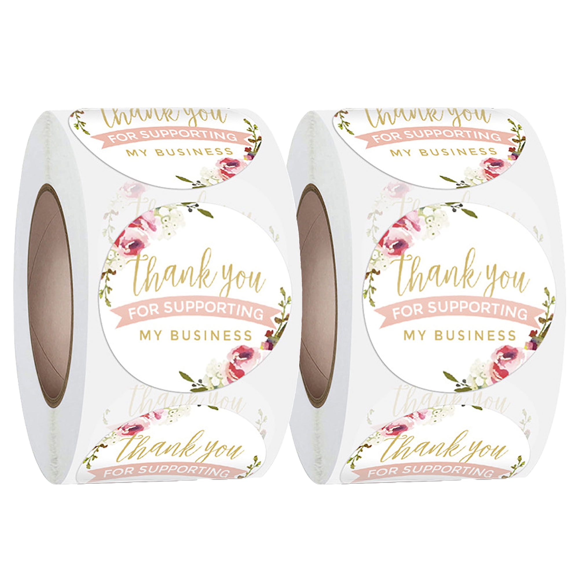 COCICA 1-Inch Thank You Stickers, 2 Roll 1000 PCS Adhesive Labels for ...