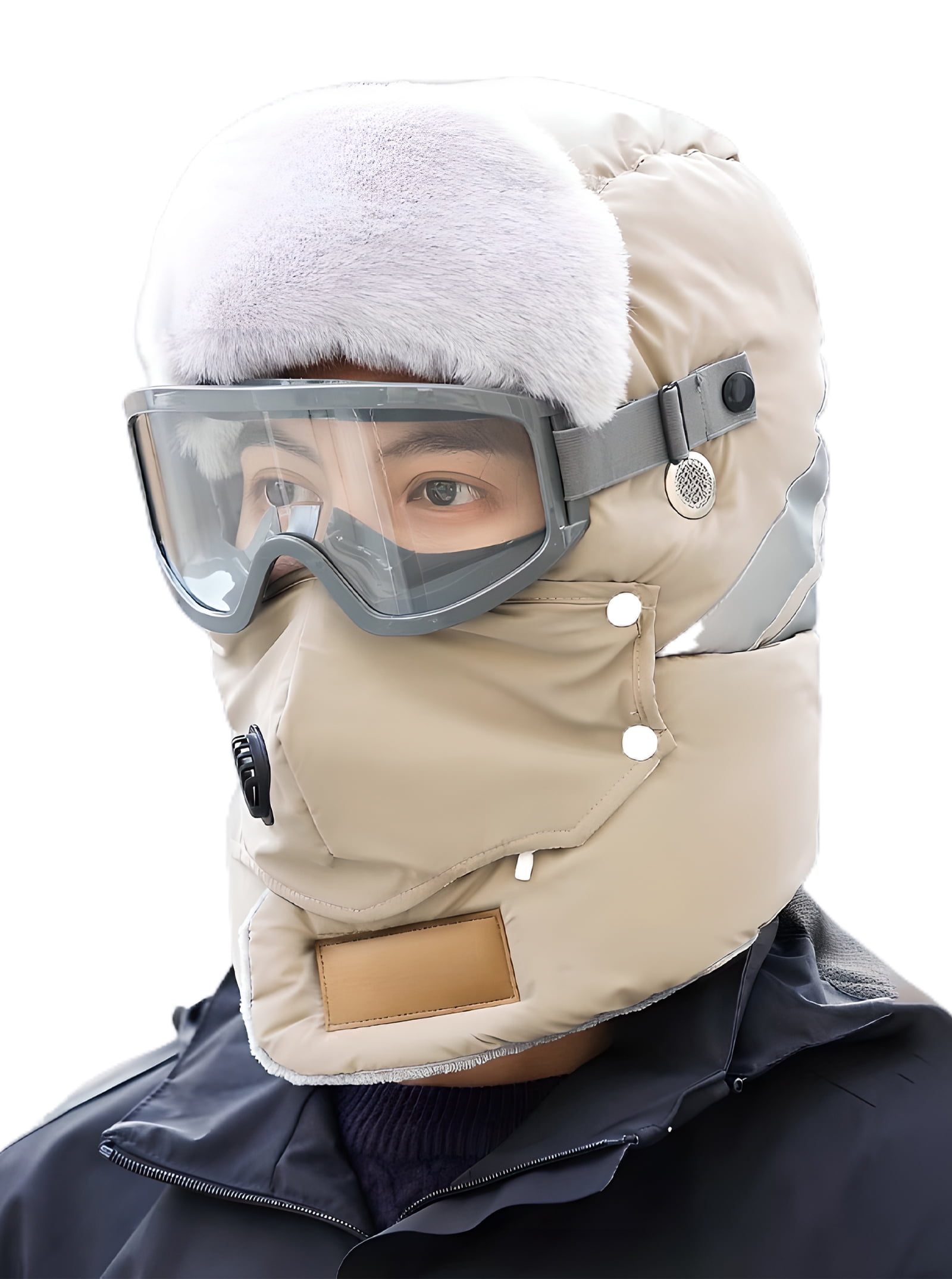 COCICA Winter Trapper Hat for Men and Women, Waterproof Warm Faux Fur ...