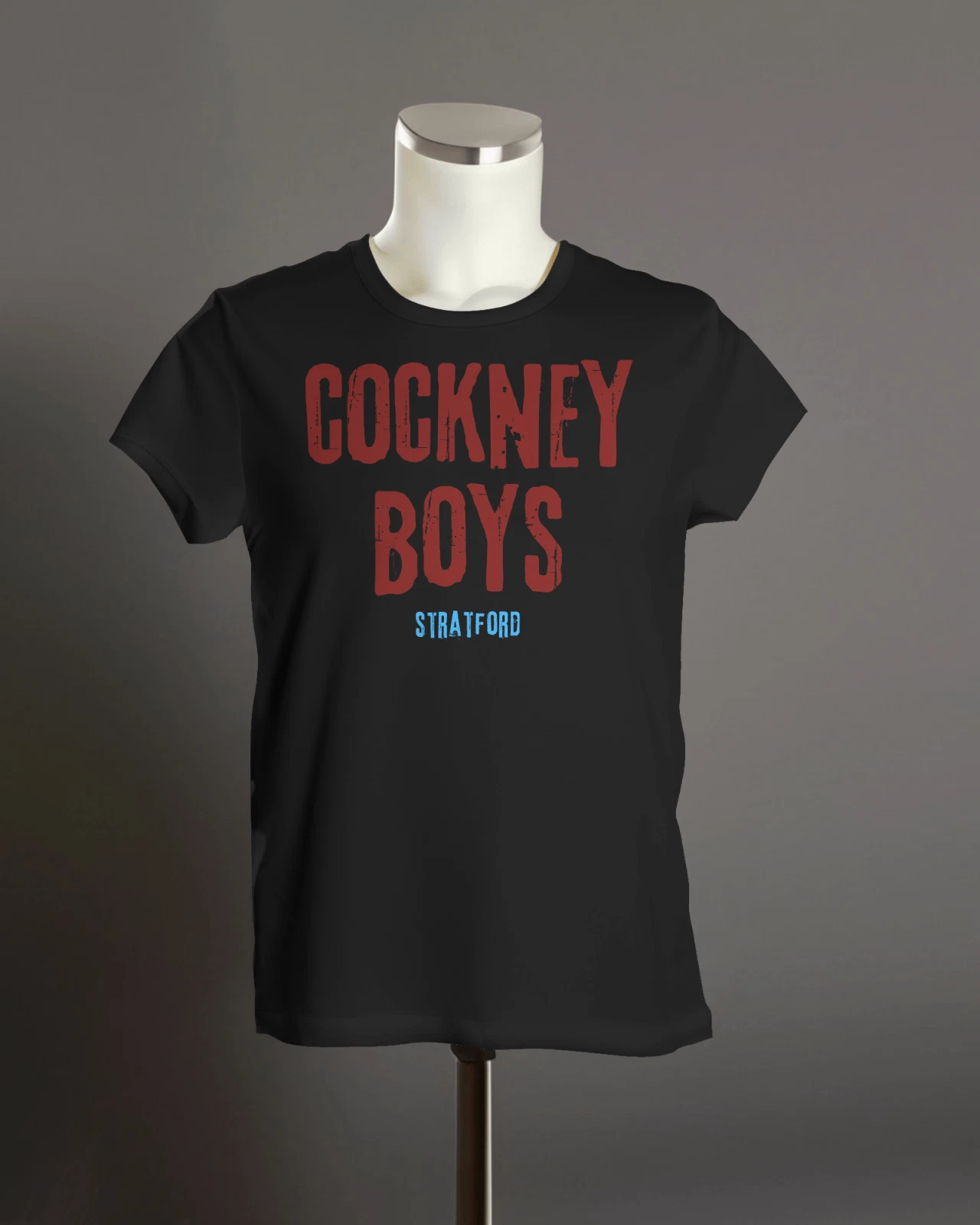 COCKNEY BOYS T-Shirt | West Stratford Ham | East London | Claret Blue ...